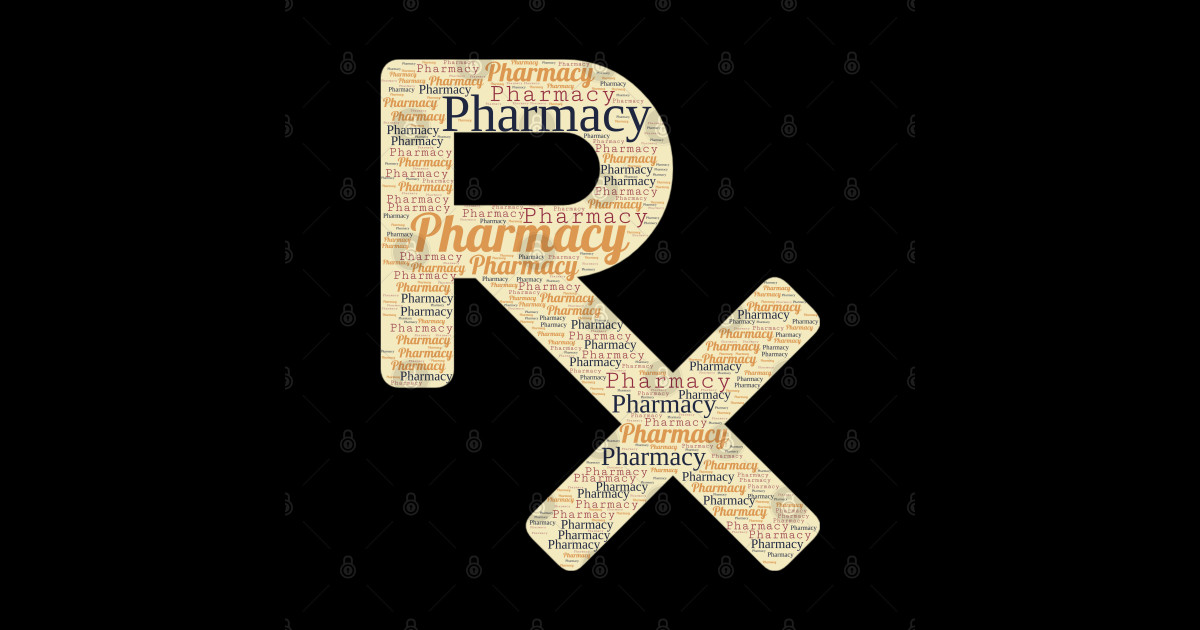 Pharmacy Staff RX symbol in neutral light colors - Pharmacy Technician ...