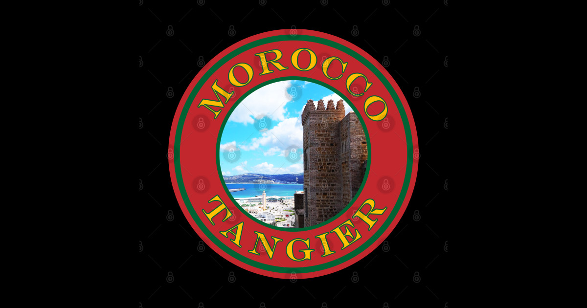 Morocco Tangier Ocean Fortress - Passport Stamps - Tangier - Magnet ...