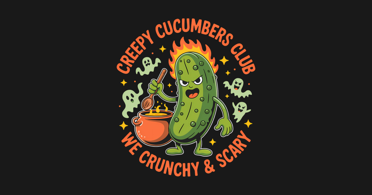 Creepy Cucumbers Club We Crunchy And Scary - Crunchy And Scary - T ...