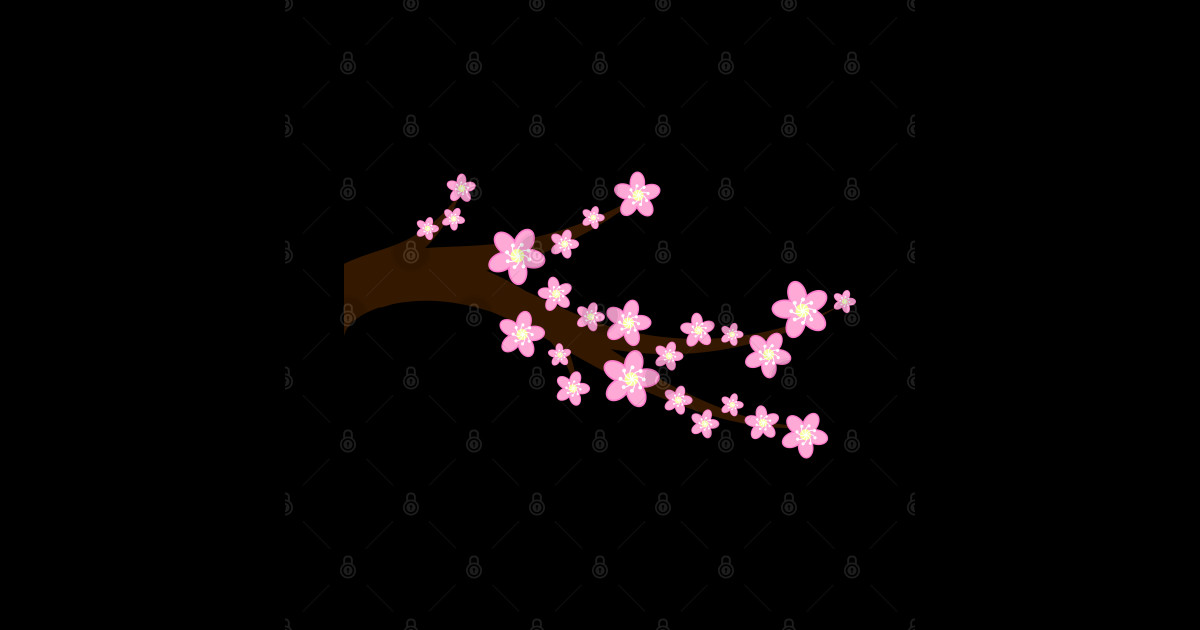 Pretty Sakura Tree - Sakura - Sticker | TeePublic