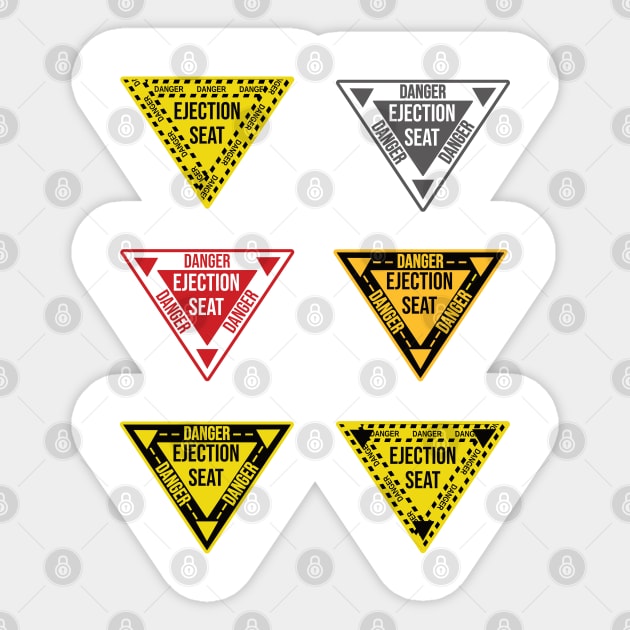 Ejection Seat Danger Triangle Military Warning Fighter Jet Aircraft ...