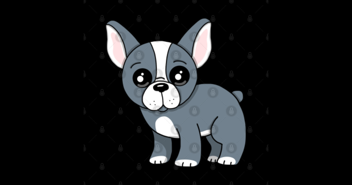 Chibi Frenchie (Small Design) - French Bulldog - T-Shirt | TeePublic