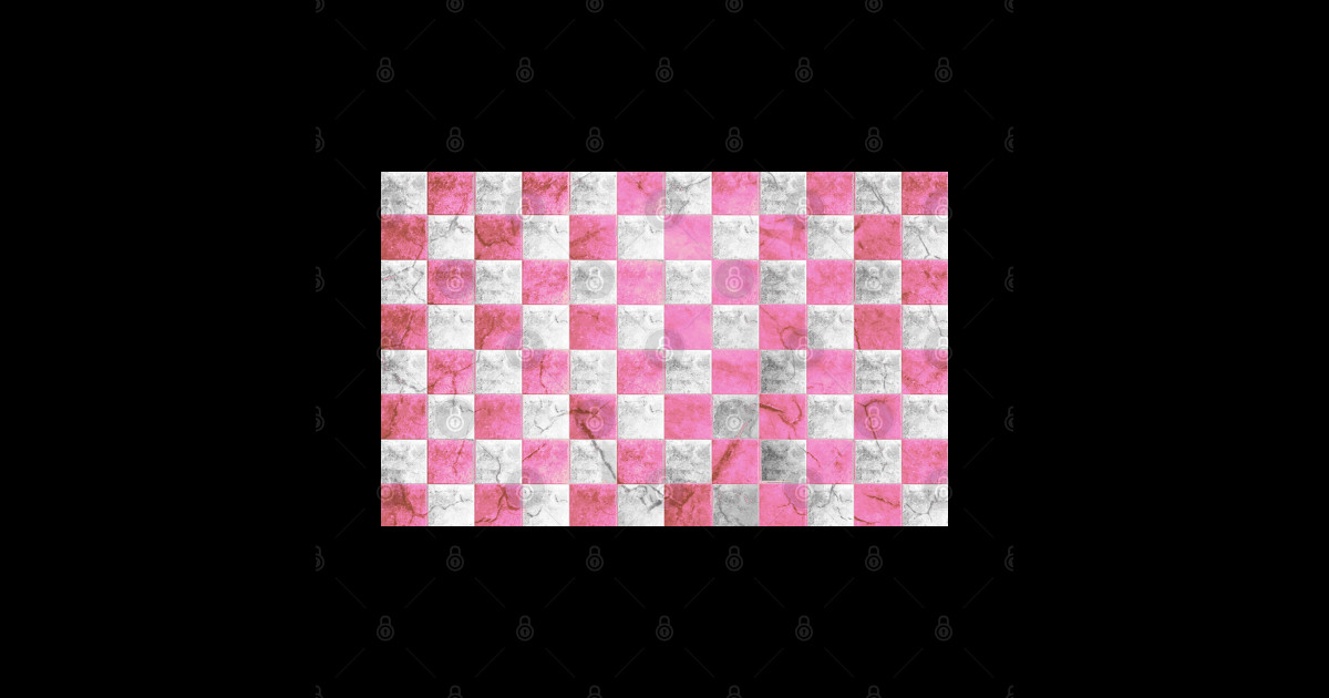 Checkerd Flag Pink - Checkered Flag - Sticker | TeePublic