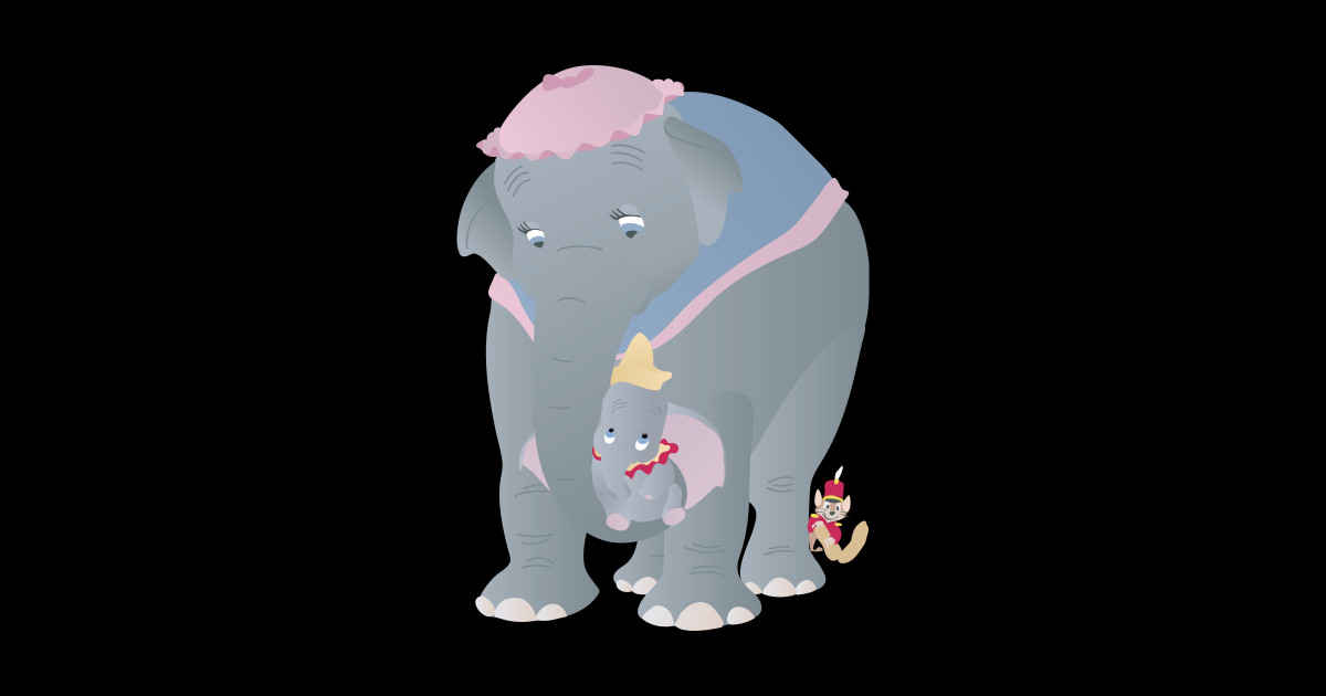 Mrs. Jumbo & Dumbo - Dumbo - Sticker | TeePublic