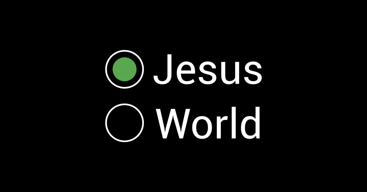 Jesus vs. World - Christian - Sticker | TeePublic