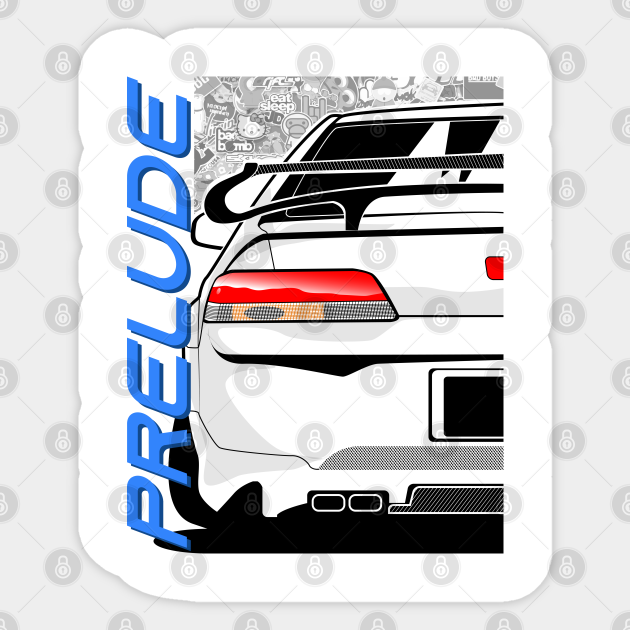 Honda Prelude Si 1997 - Honda Prelude - Sticker | TeePublic