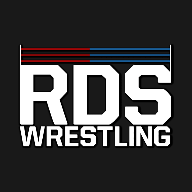 RDS Wrestling - Red and Blue Logo - Wwe - T-Shirt | TeePublic
