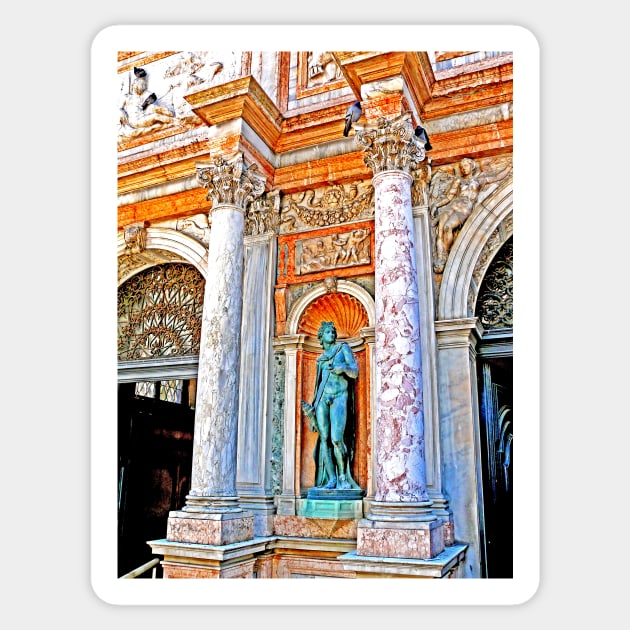 timeless...Venice. Plaza San Marcus, marble columns - Italy - Sticker ...