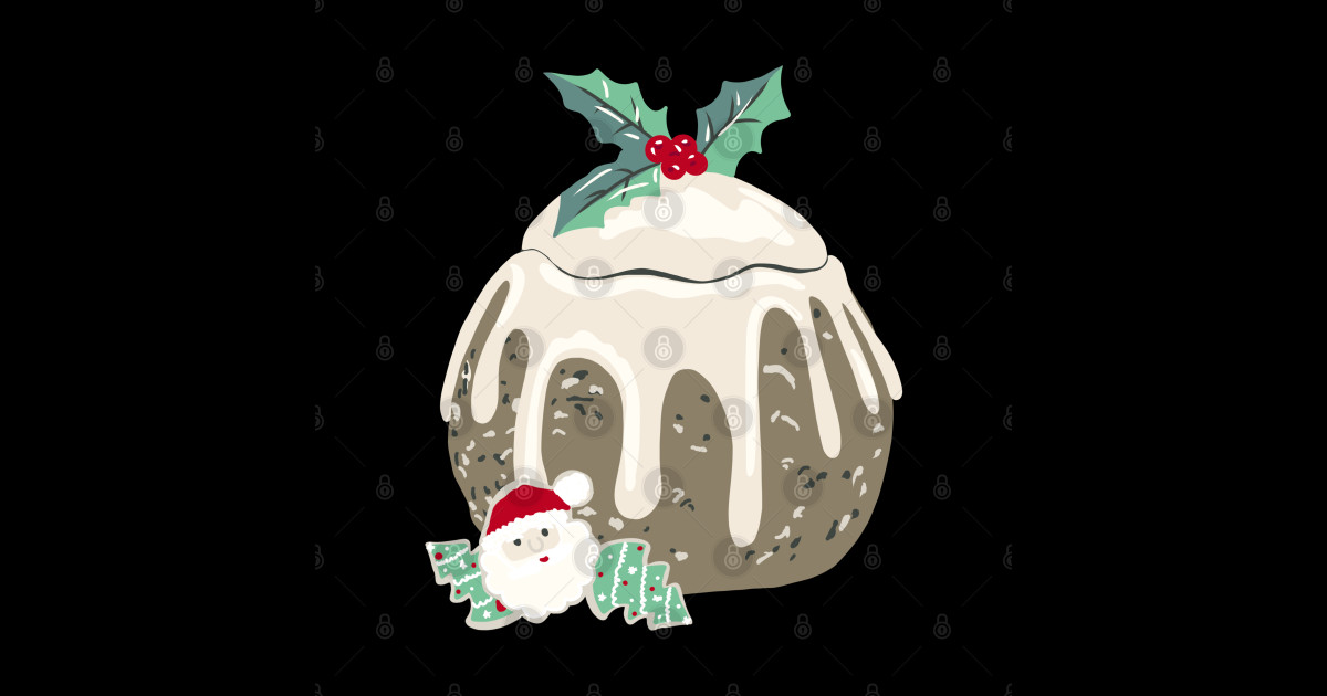 Vintage Christmas Pudding Cookie Jar - Christmas Pudding - Sticker ...