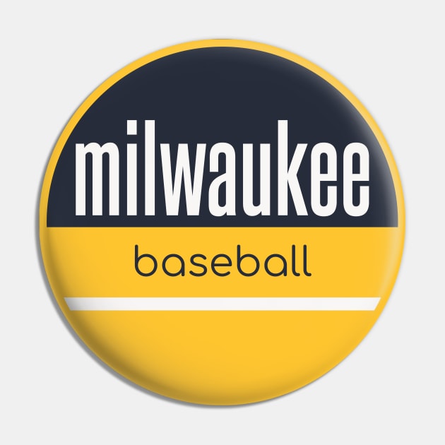 Milwaukee baseball - Milwaukee Brewers - Pin | TeePublic