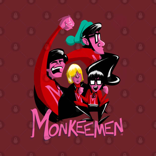 Monkee Men Pop Art - Monkees - T-Shirt | TeePublic