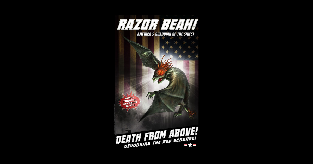 Razor Beak! - Kaiju - Sticker | TeePublic