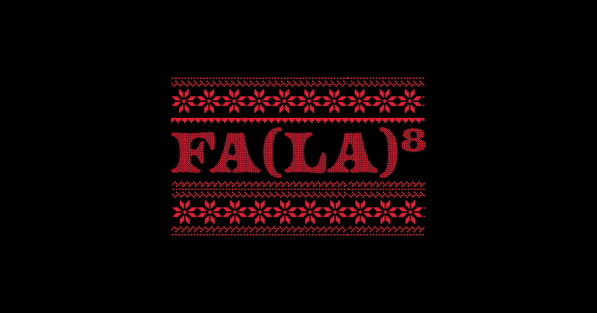 Fa La 8 - funny christmas - Fa La 8 - Sticker | TeePublic
