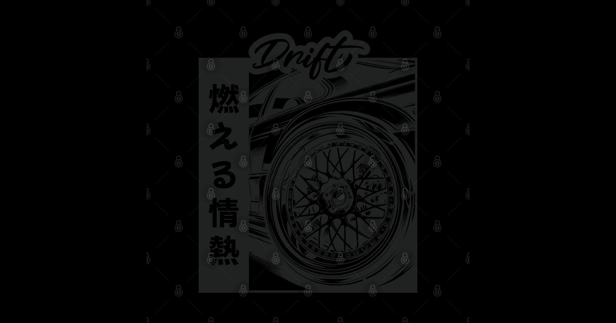 JDM Wheel Burnout - Burnout - Sticker | TeePublic