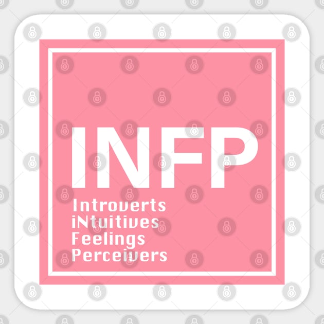 MBTI INFP - Mbti Infp Pink - Sticker | TeePublic