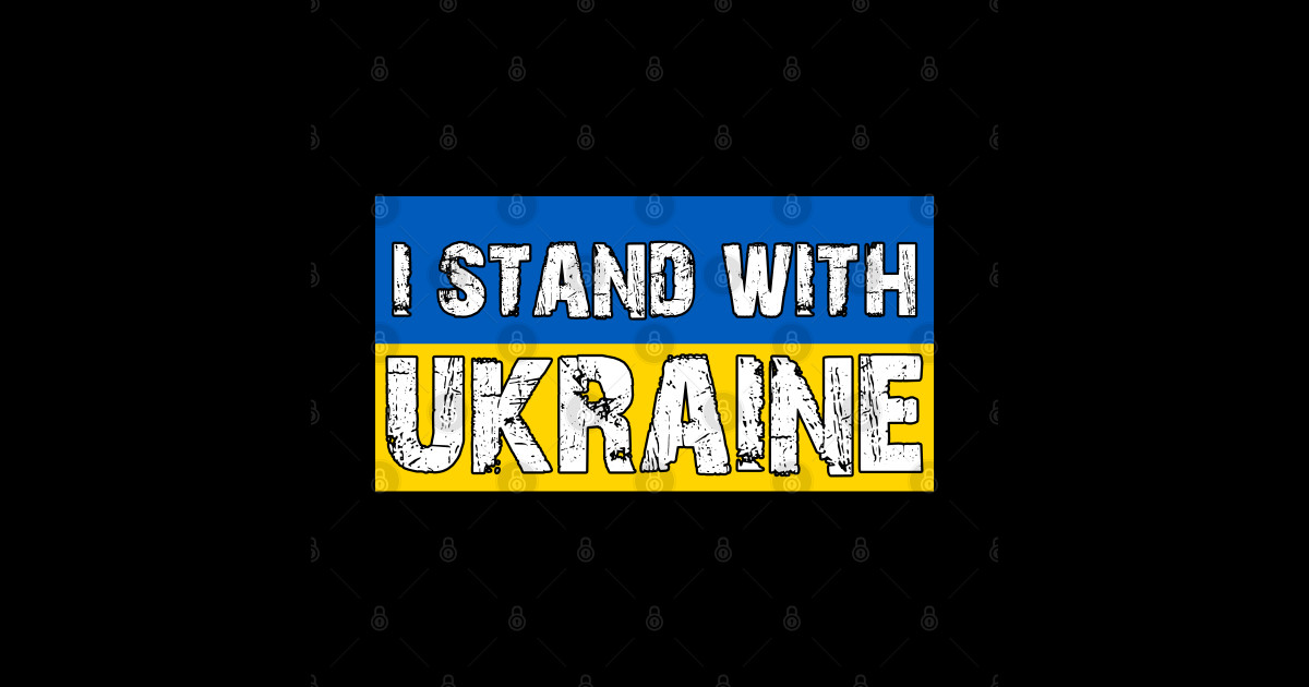 I Stand With Ukraine - Ukraine - T-Shirt | TeePublic