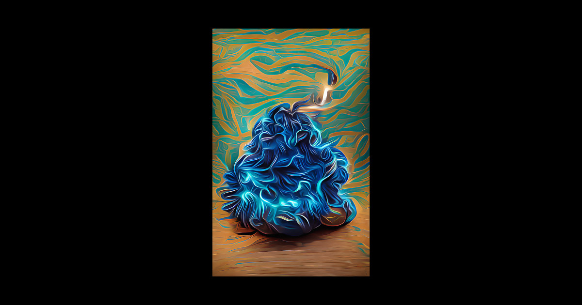 Blue Hairy Inflated Bioluminescent Nug Hightimes - Nugs - Magnet ...