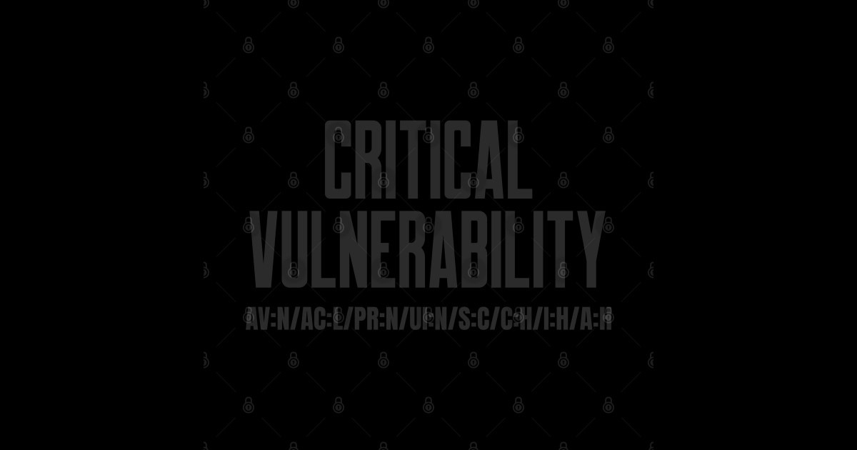 Cybersecurity Critical Vulnerability CVSS Score Vector - Cve - Sticker ...