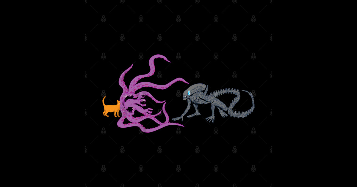 Alien vs Flerken - Movies - Sticker | TeePublic