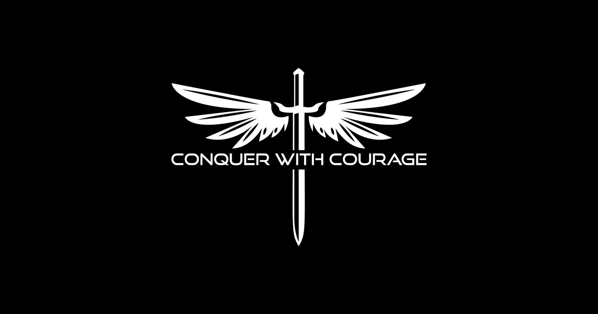 Viking Spirit with Motto "Conquer With Courage" - Viking - Sticker ...