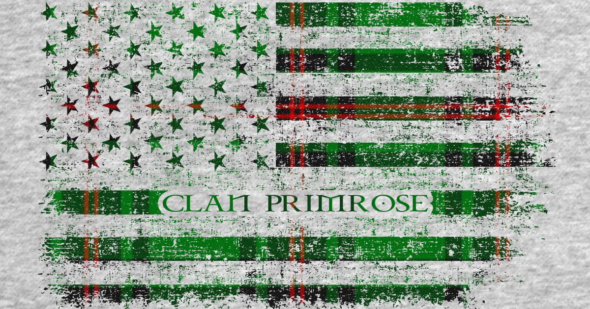 Clan Primrose Scottish tartan US flag kilt Scotland - Scotland Clan - T ...
