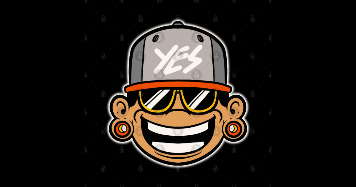 yes kid cartoon - Urban Clothing - Sticker | TeePublic
