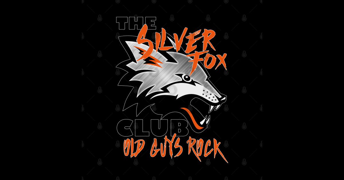 The Silver Fox Club - Silver Fox - Sticker | TeePublic