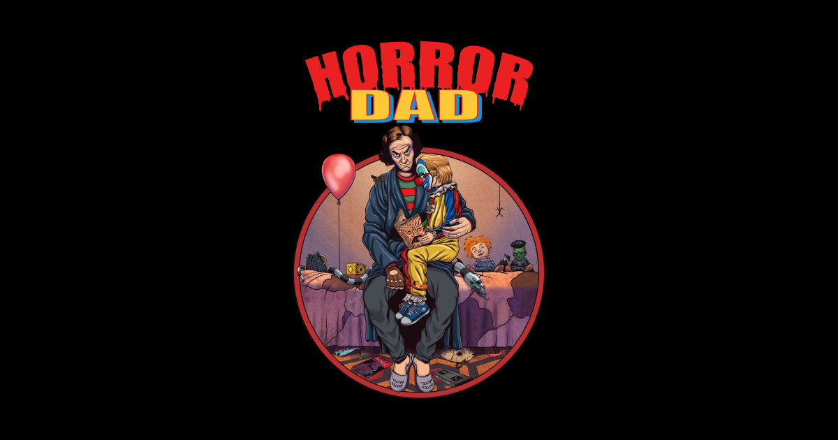 Horror Dad - Dad - Sticker | TeePublic