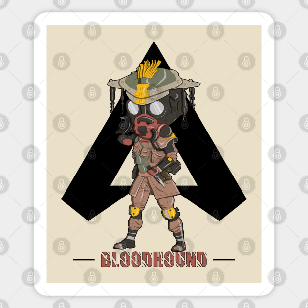 Apex Bloodhound Chibi - Apex Legends Bloodhound Chibi - Sticker | TeePublic
