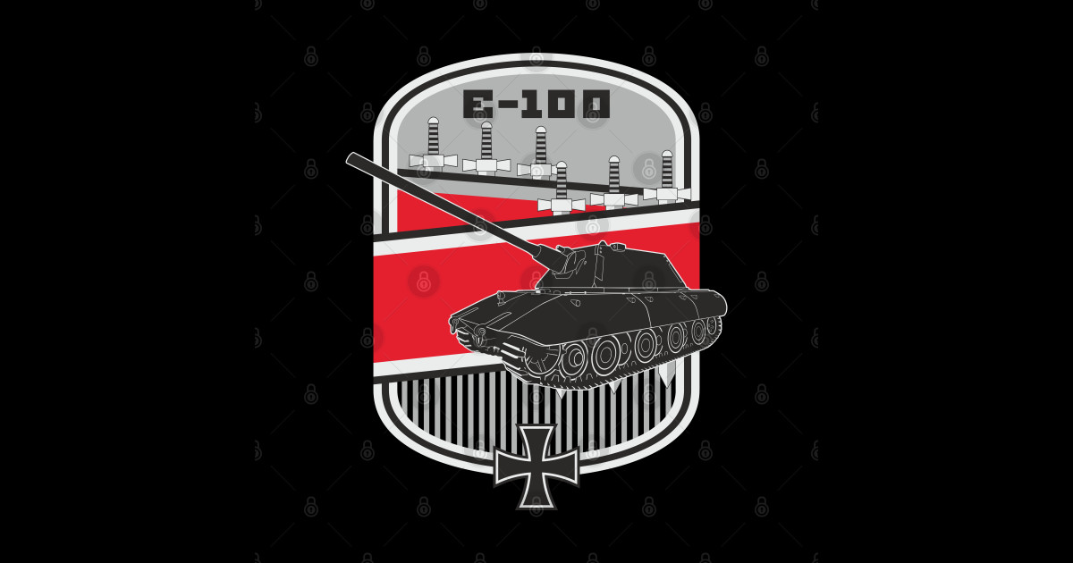 Superheavy tank E-100 - World Of Tanks - Sticker | TeePublic