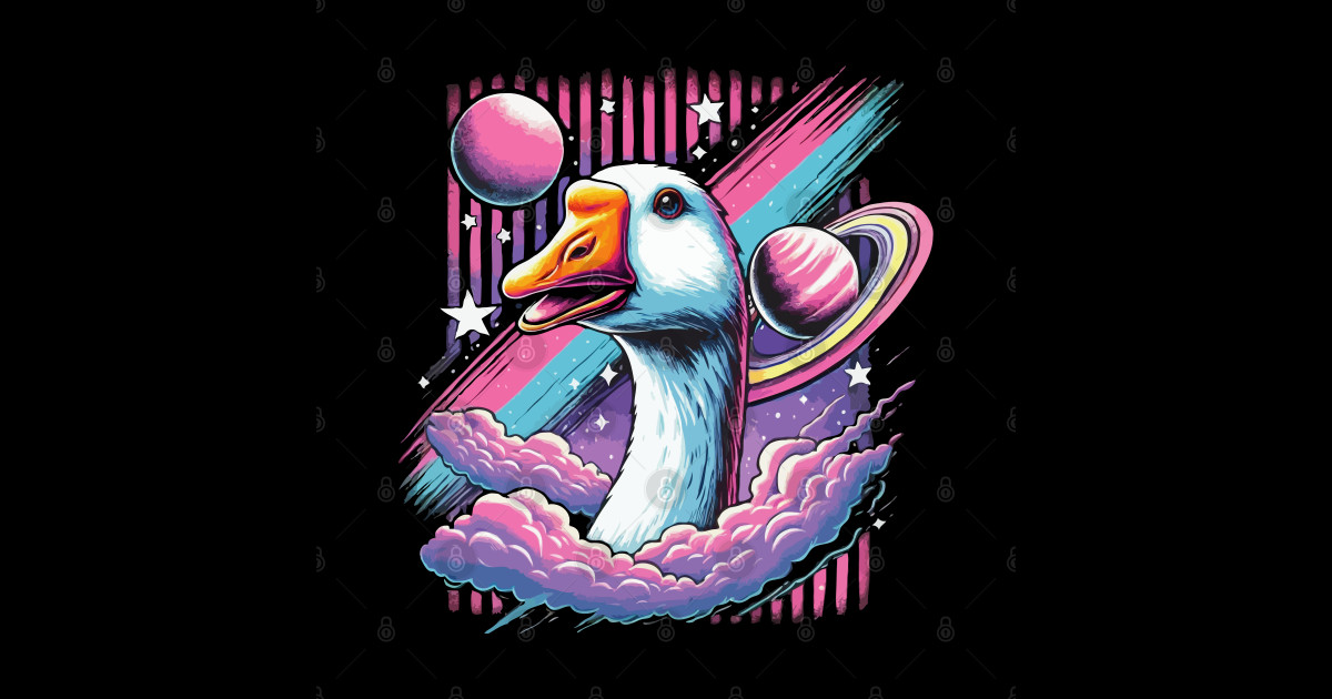 Goose Wonder Outer Space - Goose - Sticker | TeePublic