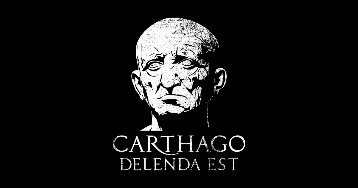Carthago Delenda Est - Carthage - Sticker | TeePublic