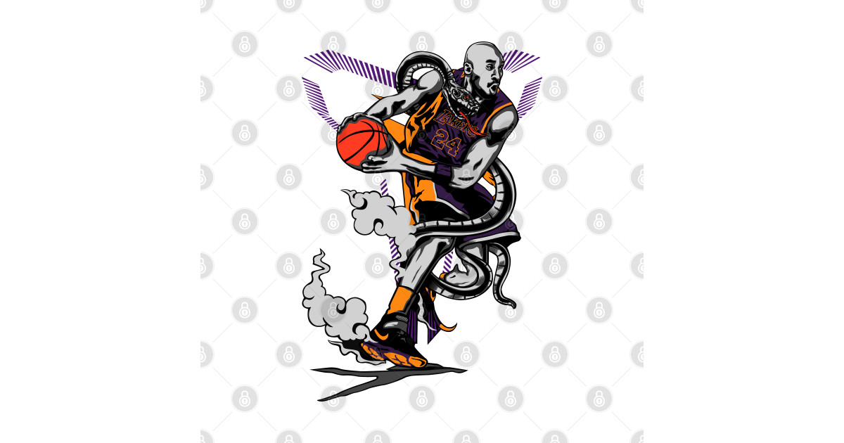 Kobe Bryan Vector Art - Kobe Bryant - T-Shirt | TeePublic