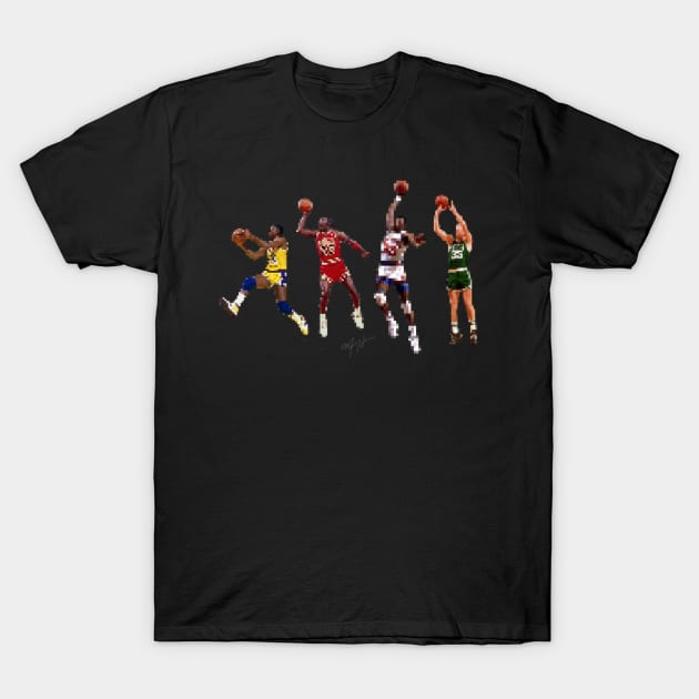 Legendary Pixels: 80s Ballers - Basketball - T-Shirt | TeePublic