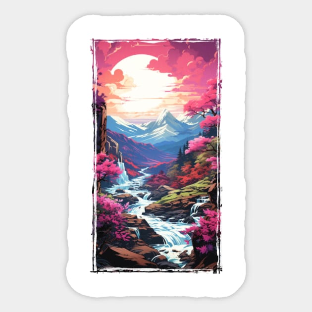 STUNNING NATURE PIXELS - Nature - Sticker | TeePublic