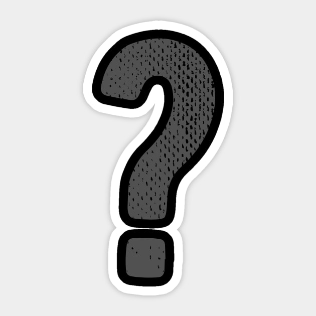 Question mark - Question Mark Design - Sticker | TeePublic