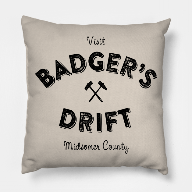 Badger's Drift Tourist - Badgers Drift - Pillow | TeePublic
