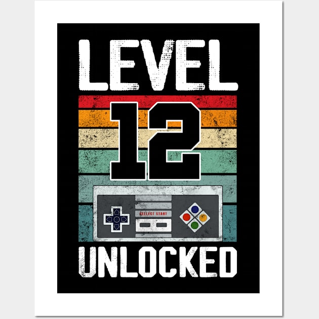 Level 12 Unlocked 12 Year Old Gamers 12th Birthday Gaming - Level ...