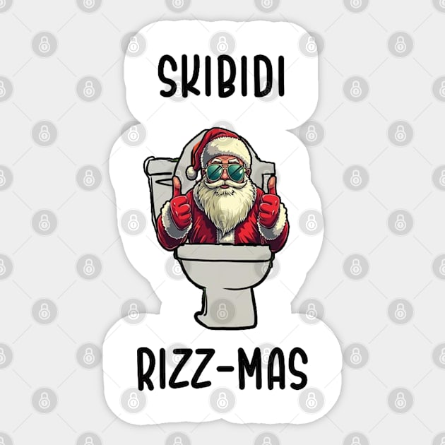 Skibidi Rizz-Mas Toilet - Skibidi Rizzmas - Sticker | TeePublic