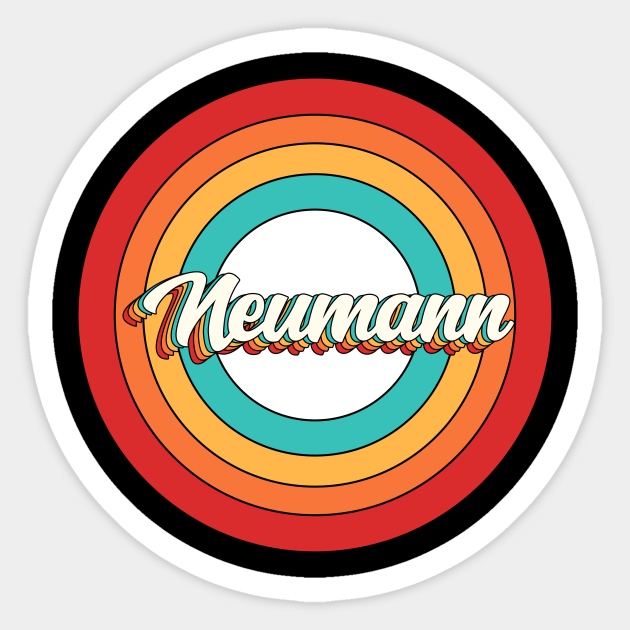 Neumann Name Shirt Vintage Neumann Circle - Neumann Gift - Sticker ...