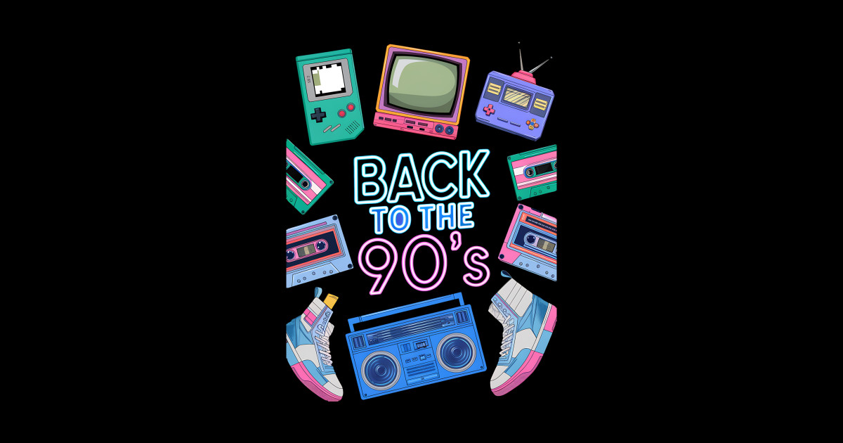 Back To 90's - Back To 90s - Sticker | TeePublic