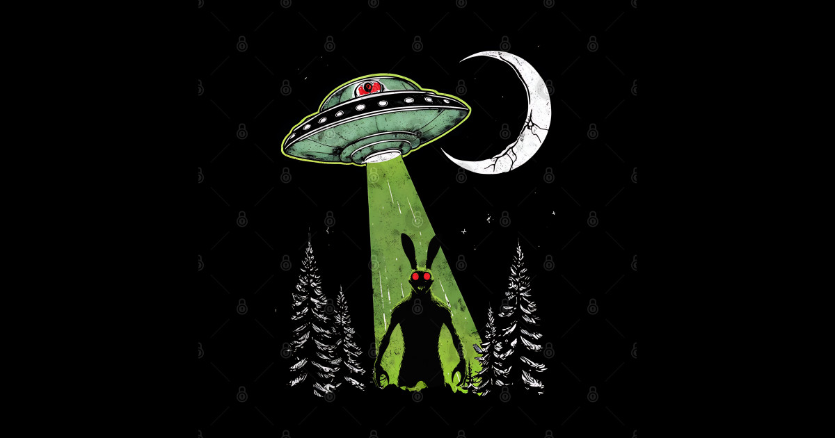 Creepy Alien Bunny Gothic Grunge Horror UFO Invasion - Alien Invasion ...