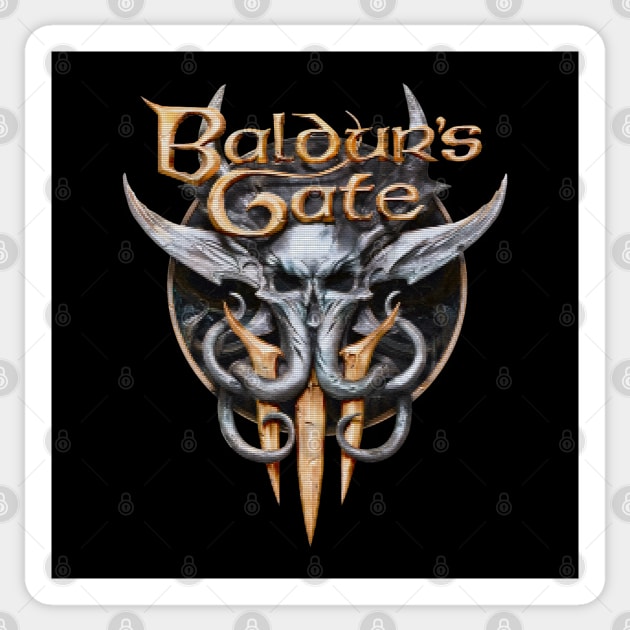 Baldur's Gate 3 - stylized - Baldurs Gate - Sticker | TeePublic