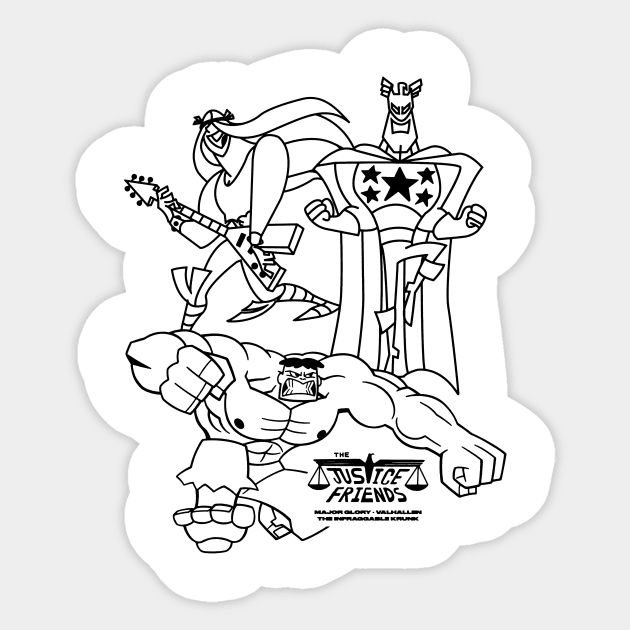 Dexters Laboratory - Justice Friends - Dexters Laboratory - Sticker ...