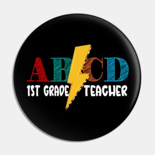 Back To School Abcd Back In Class Rock Pins and Buttons for Sale ...