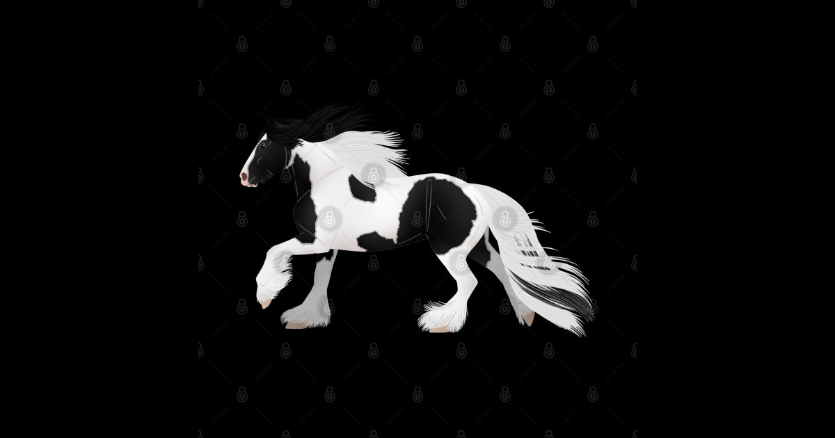 Gypsy Vanner Horse - Equine Rampaige - Gypsy Vanner - Sticker | TeePublic