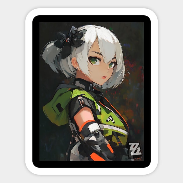 ZZZ Anby Demara Fanart - Zenless Zone Zero - Sticker | TeePublic