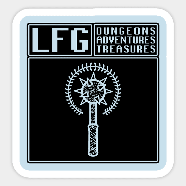 LFG Looking For Group Cleric Priest Mace Screen Dungeon Tabletop RPG ...