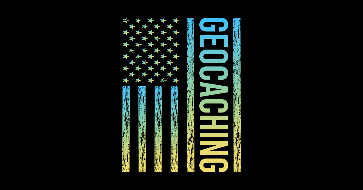 Gradient Flag 02 Geocaching Geocache Geocacher - Geocaching - Sticker ...