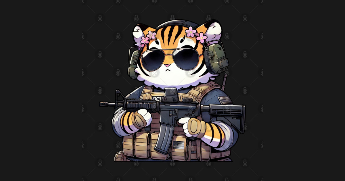 Tactical Tiger - Tiger - T-Shirt | TeePublic